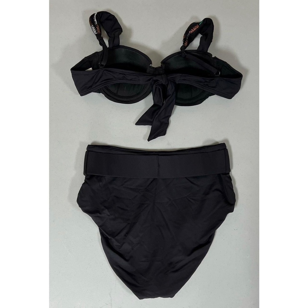 Black Boho Bikini Top And Bathing Suit Bottoms Coords… - Gem